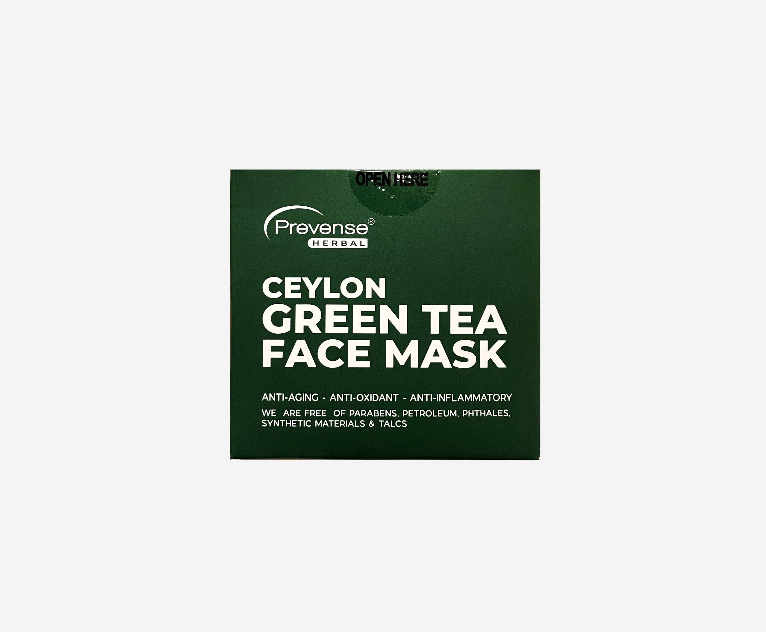 Prevense Ceylon Green Tea Face Mask 75g | endless.lk